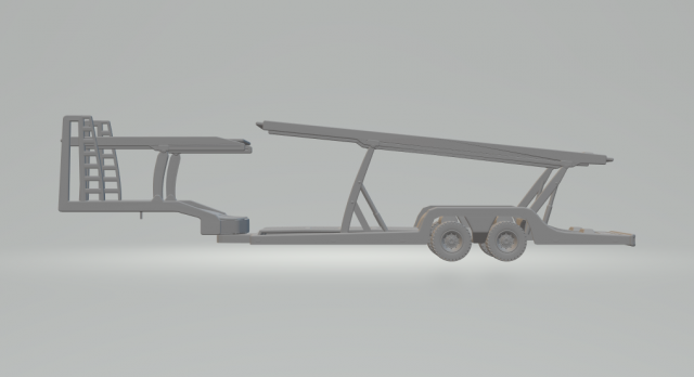 Vehicle transport trailer 3D Print Model in Vehicle 3DExport