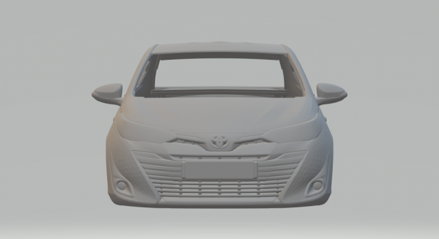 Toyota yaris sedan 2019 3D Print Model in Vehicle 3DExport