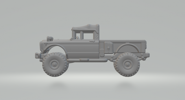 JEEP KAISER M715 3D Print Model in Vehicle 3DExport