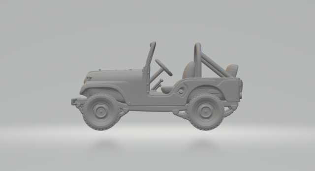 JEEP CJ5 3D Print Model in Vehicle 3DExport