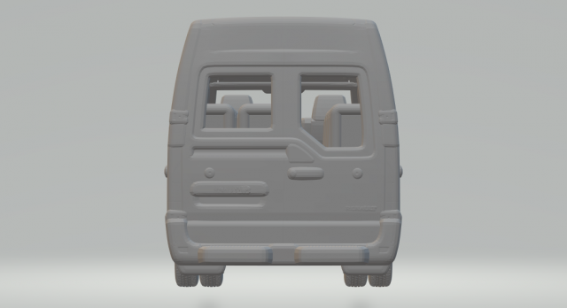 Renault master minibus 3D Print Model in Vehicle 3DExport