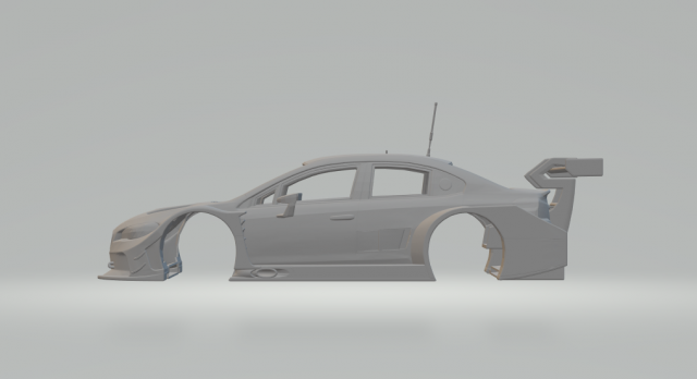 Subaru impreza WRX race car 3D Print Model in Vehicle 3DExport