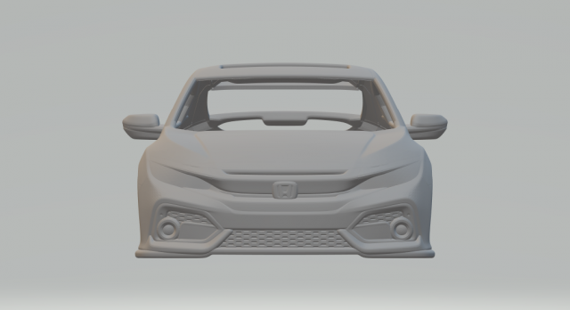 Honda civic 3D Print Model in Vehicle 3DExport