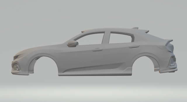 Honda civic 3D Print Model in Vehicle 3DExport