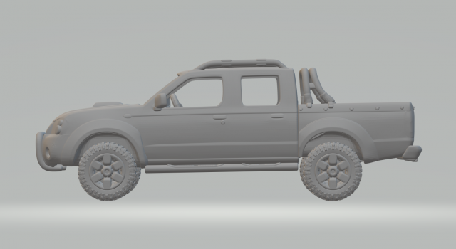 Nissan frontier 3D Print Model in Vehicle 3DExport