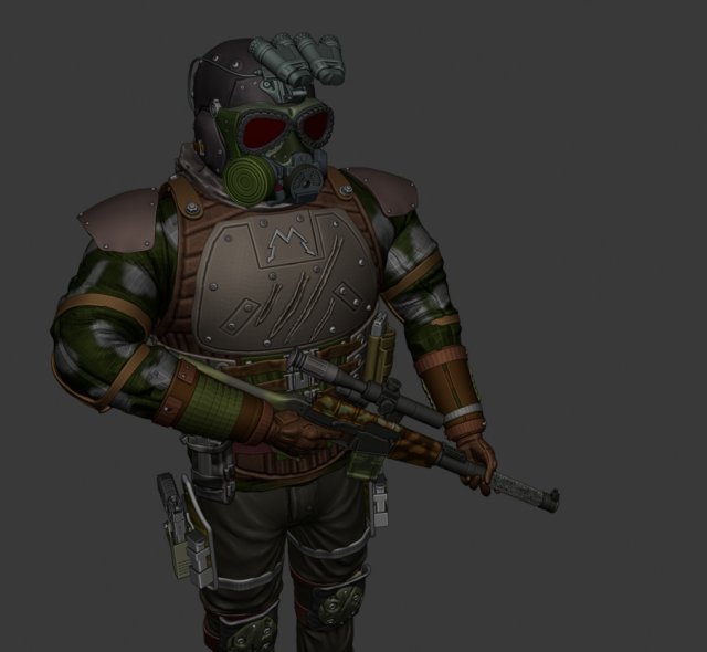 metro exodus soldier 3d print model 3D Print Model in Man 3DExport