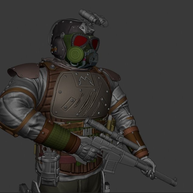 metro exodus soldier 3d print model 3D Print Model in Man 3DExport