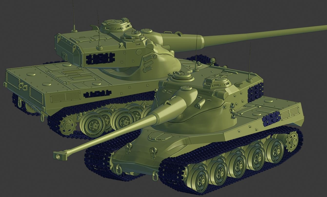 AMX 50 Tanks 3D Model in Toys 3DExport
