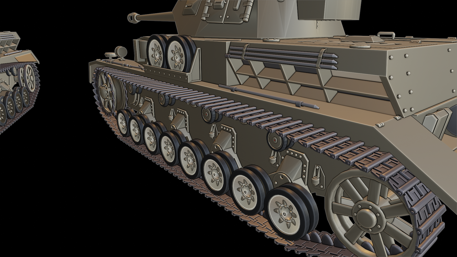 PANZER IV tanks 3D Model in Vehicle 3DExport