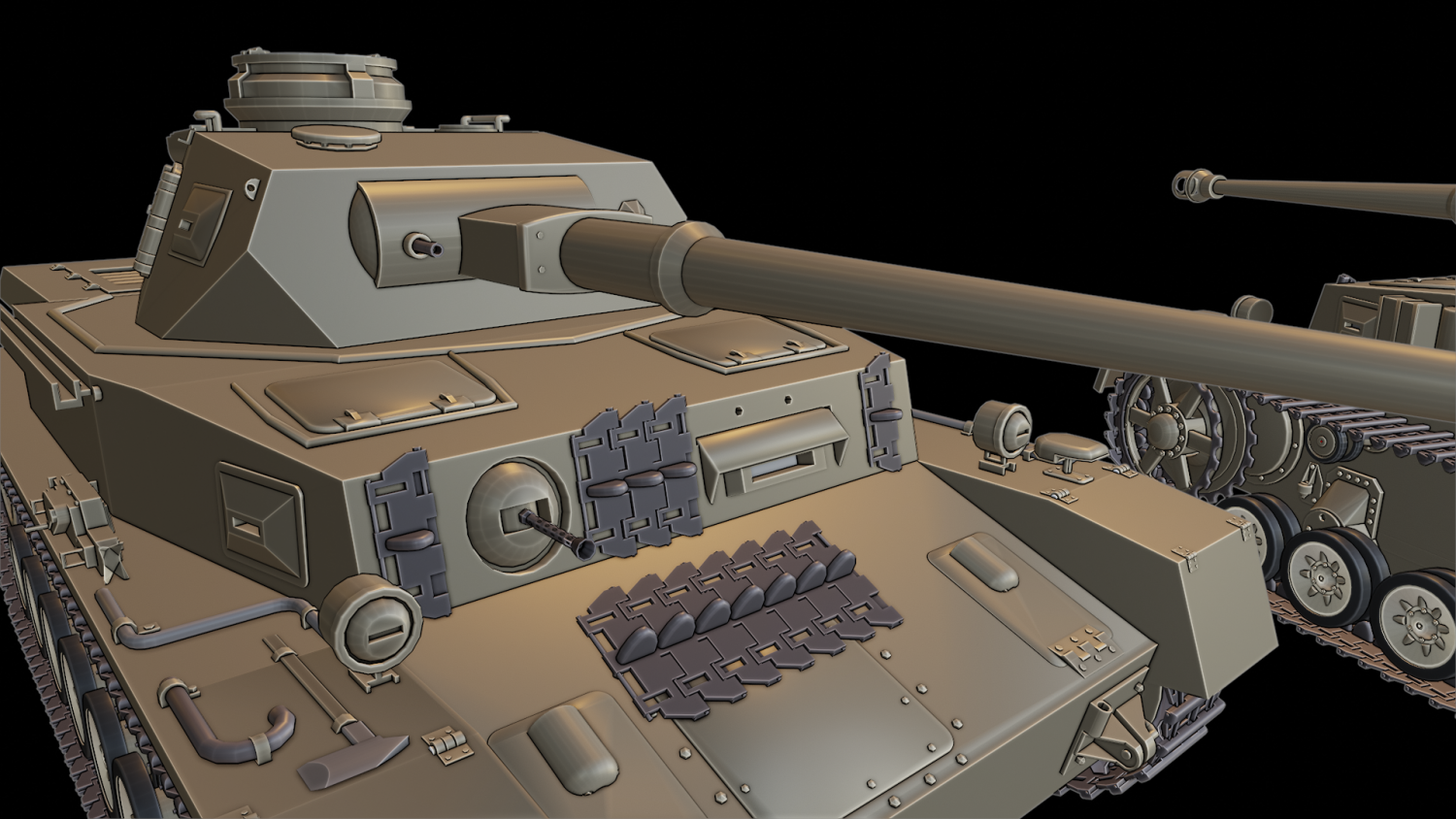 PANZER IV tanks 3D Model in Vehicle 3DExport