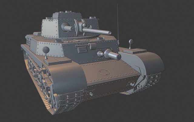 turan tanks 3D Print Model in Vehicle 3DExport