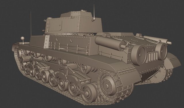 turan tanks 3D Print Model in Vehicle 3DExport