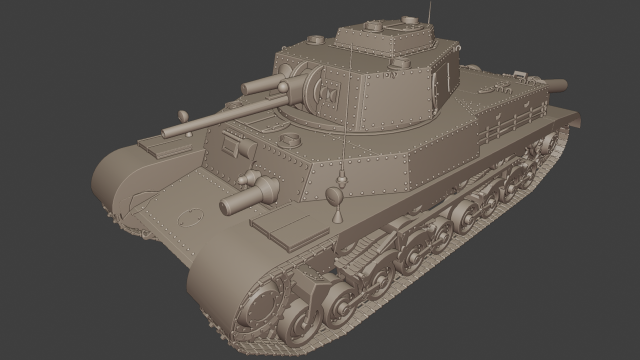 turan tanks 3D Print Model in Vehicle 3DExport
