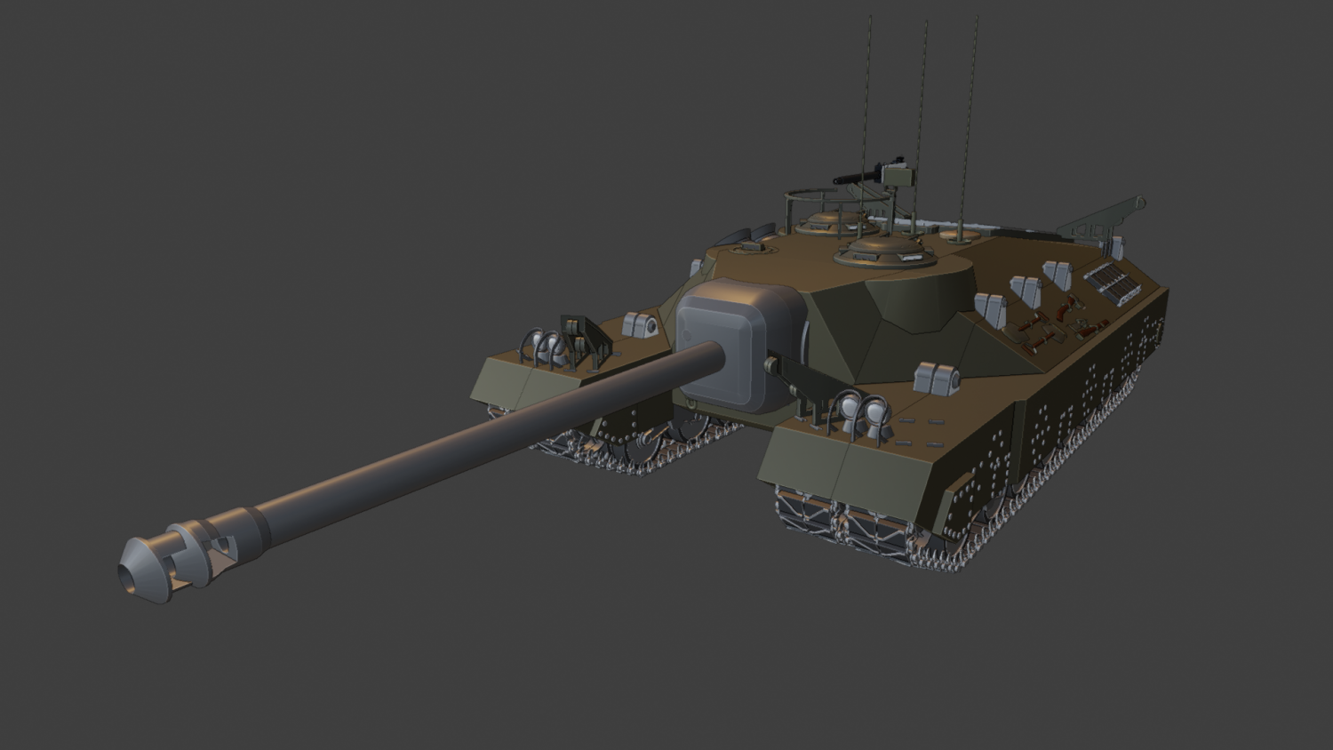 Tanks T95 3D Model in Vehicle 3DExport