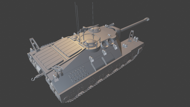 tanks t95 3D Print Model in Vehicle 3DExport