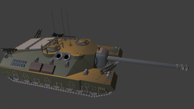 tanks t95 3D Print Model in Vehicle 3DExport