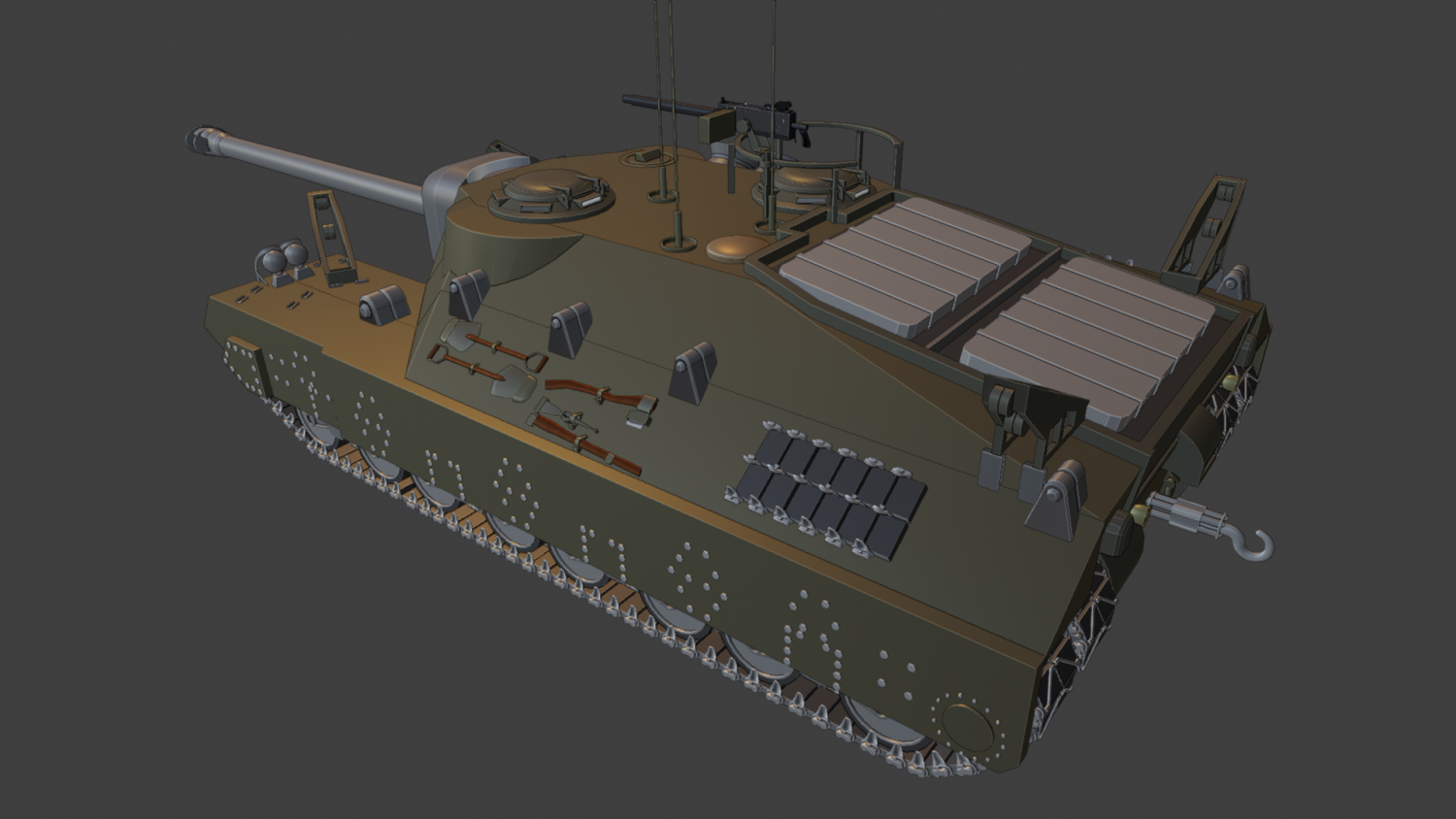 Tanks T95 3D Model in Vehicle 3DExport