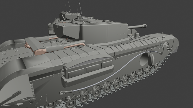 churchill cdl tanks 3D Print Model in Vehicle 3DExport