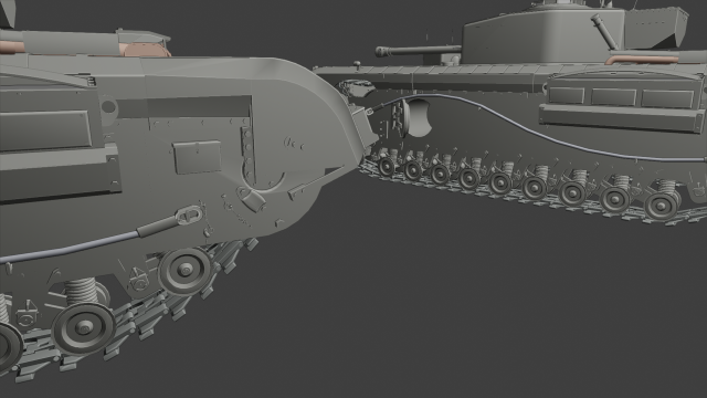 churchill cdl tanks 3D Print Model in Vehicle 3DExport