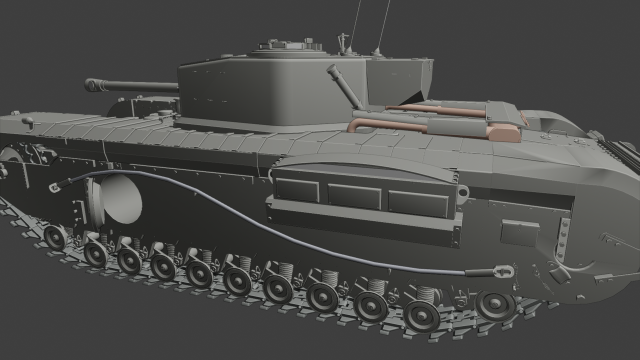 churchill cdl tanks 3D Print Model in Vehicle 3DExport