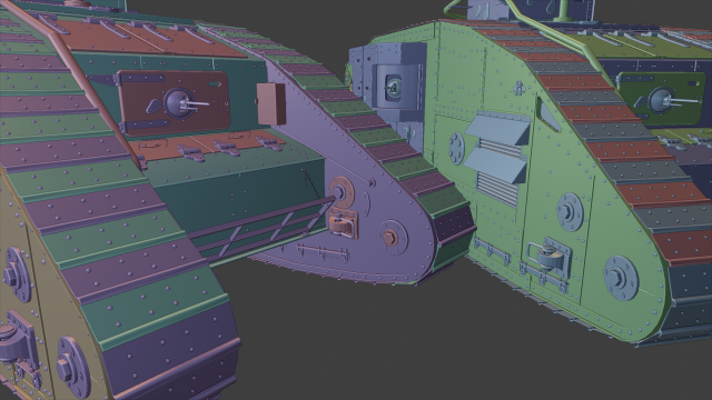 mark v tanks 3D Print Model in Vehicle 3DExport
