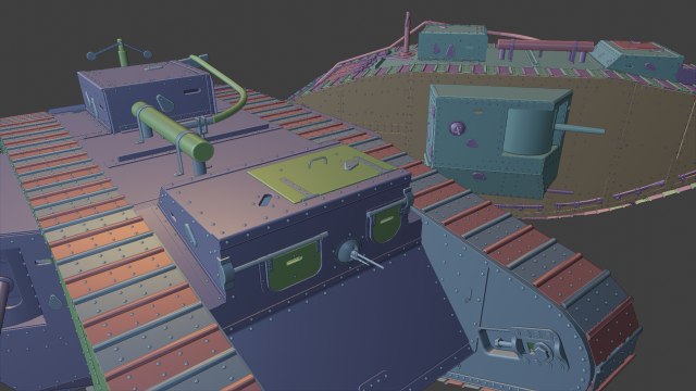 mark v tanks 3D Print Model in Vehicle 3DExport