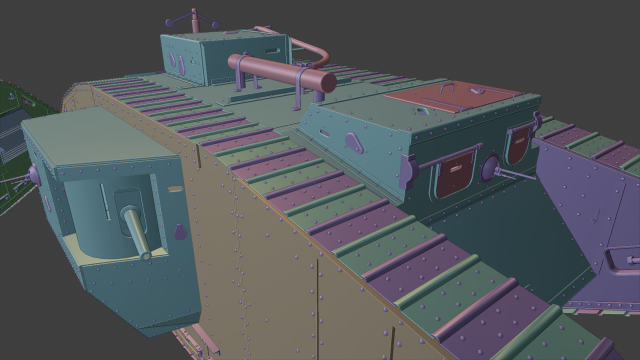 mark v tanks 3D Print Model in Vehicle 3DExport