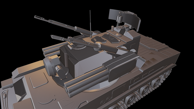 2s6 tunguska tanks 3D Print Model in Vehicle 3DExport