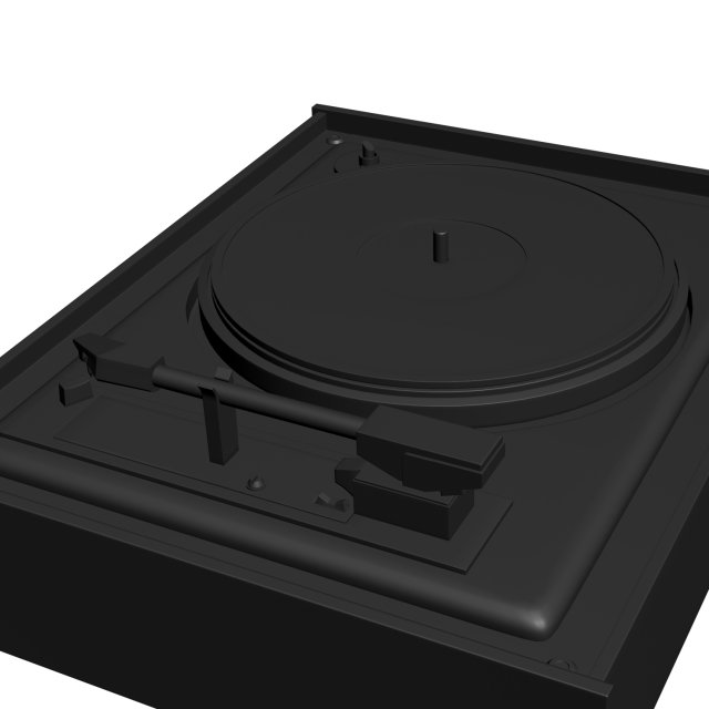 vinyl player 3D Print Model in Figurines 3DExport