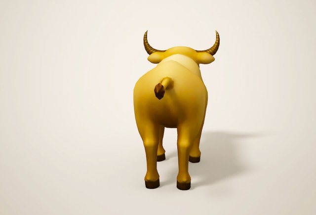 cartoon bull 3D Model in Bull 3DExport