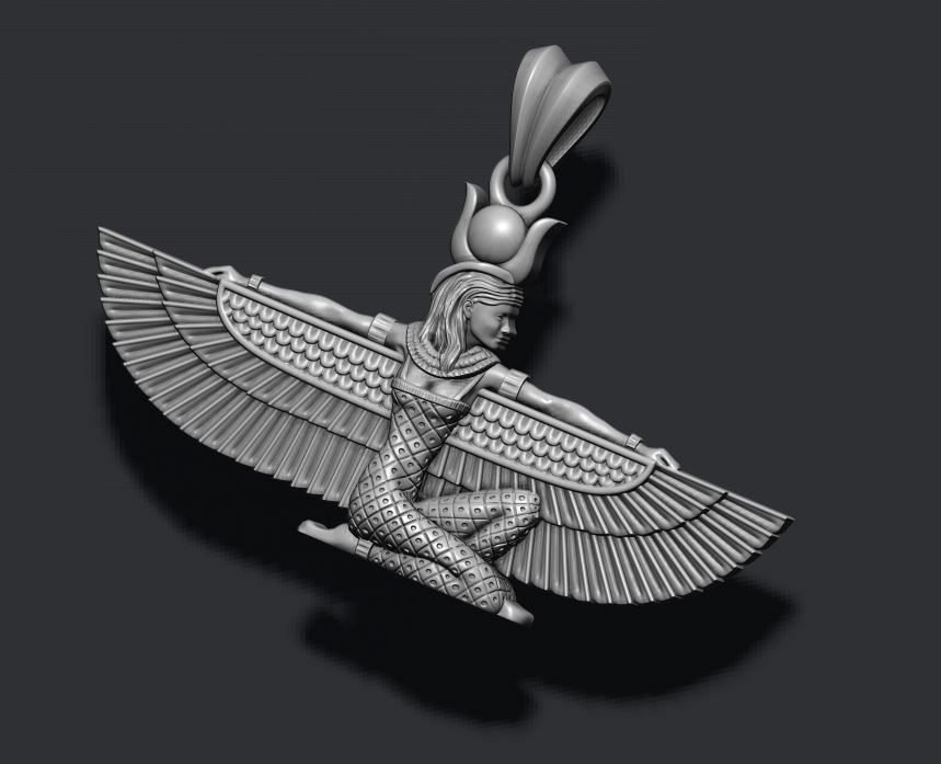 Isis pendant 3D Model in Pendants 3DExport