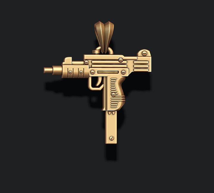 Automat uzi pendant 3D print model Modelos de impressão 3D in Pendentes ...