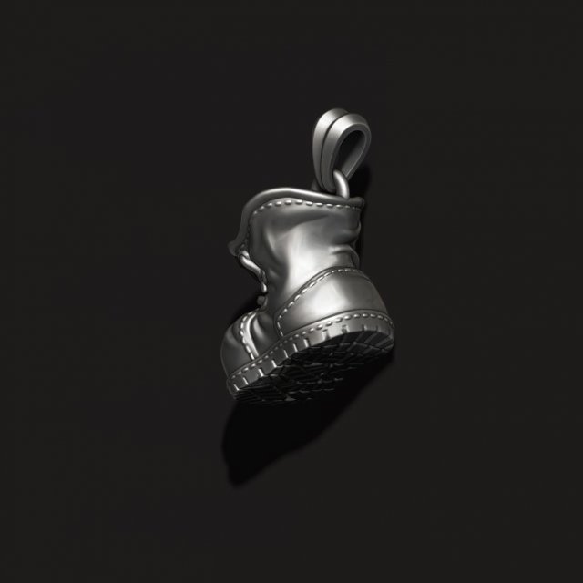 Tiny Boot pendant 3D Print Model in Pendants 3DExport