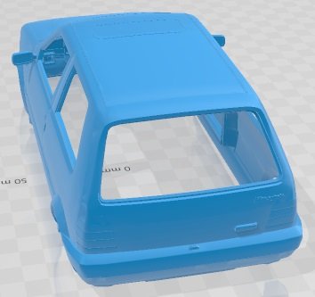 Fiat Uno Turbo MK1 Printable Body Car 3D Print Model in Automotive 3DExport