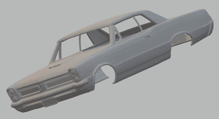 Pontiac GTO 1965 Printable Body Car 3D Model in Automotive 3DExport