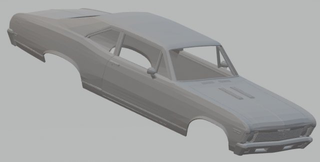 chevy nova ss printable body car Modelo de impresión 3D in Automotor ...