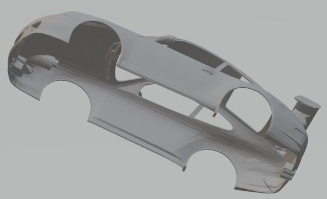 porsche 911 gt3 printable body car 3D Print Model in Automotive 3DExport