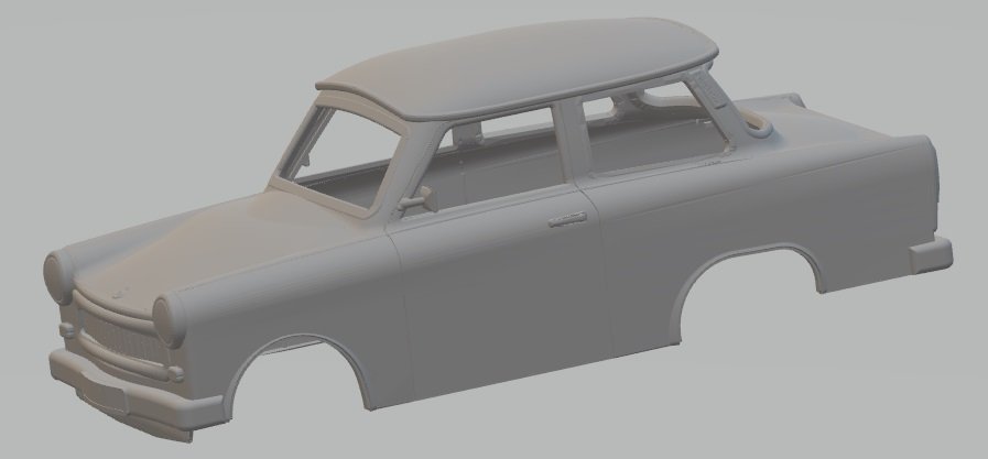 Trabant 601 Printable Body Car 3D-Modell in Automobil 3DExport