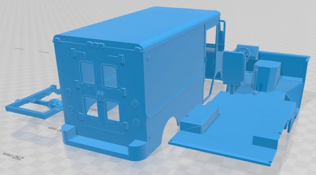 grumman olson 1986 printable truck Modèles 3D en vedette in Automobile ...