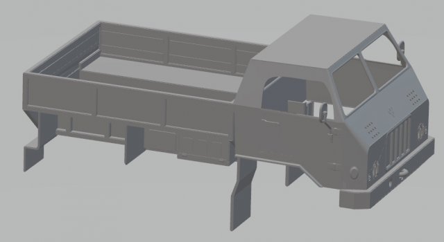 tam 110 printable body truck 3D Print Model in Automotive 3DExport
