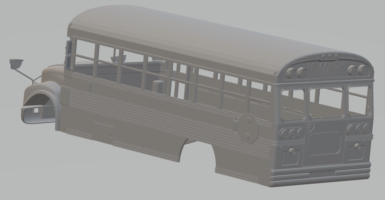 school bus printable 3D Print Models in Automotive 3DExport