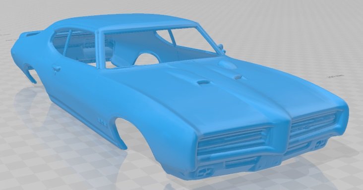 pontiac gto judge 1969 printable body car 3D Print Models in Automotive ...