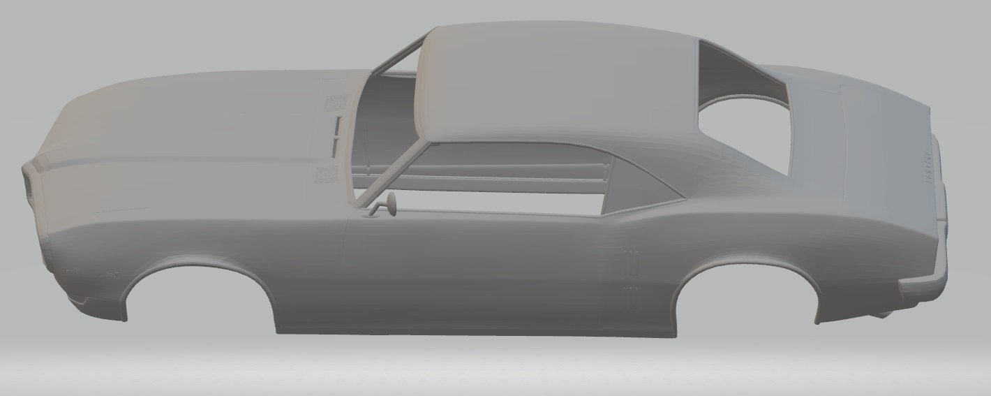 Pontiac GTO 1969 Printable Body Car Modelo 3D in Automotor 3DExport