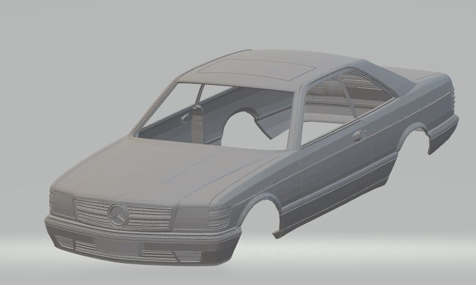 mercedes 560 sec printable body car Modèles d'impression 3D in ...