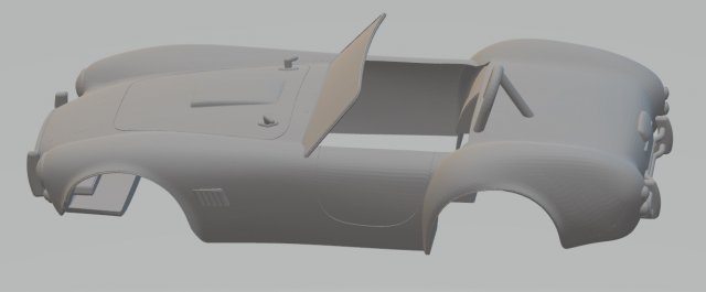 Shelby Cobra 427 Printable Car 3D Print Model in Automotive 3DExport
