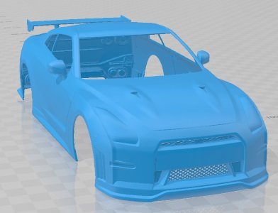 Nissan GT-R Nismo 2015 Printable Body Car 3D Print Model in Automotive ...
