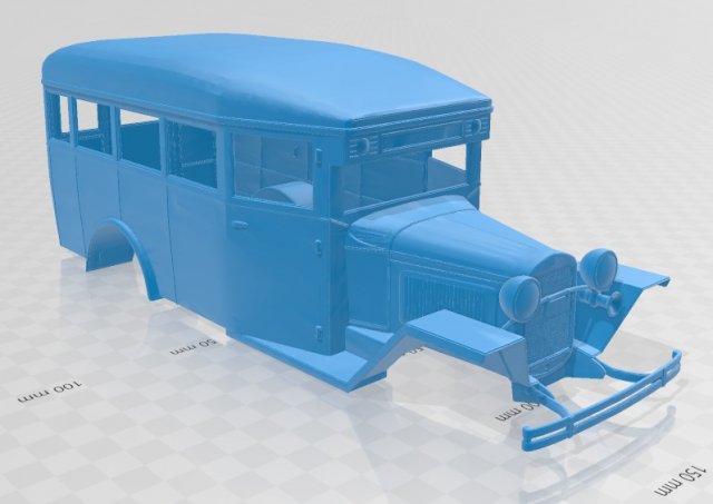 gaz 0330 printable body bus 3D Print Model in Automotive 3DExport