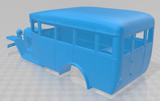 gaz 0330 printable body bus 3D Print Model in Automotive 3DExport