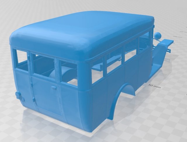 gaz 0330 printable body bus 3D Print Model in Automotive 3DExport