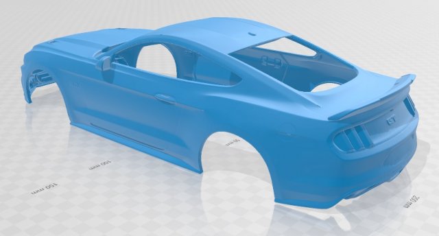 mustang gt 2015 printable body car 3D Print Model in Automotive 3DExport